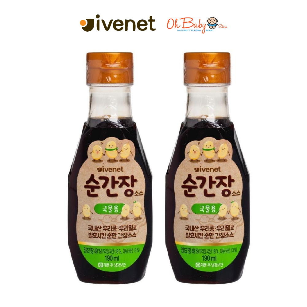 Ivenet Bebe Soy Sauce for Baby 10m+ (190ml) | Shopee Singapore
