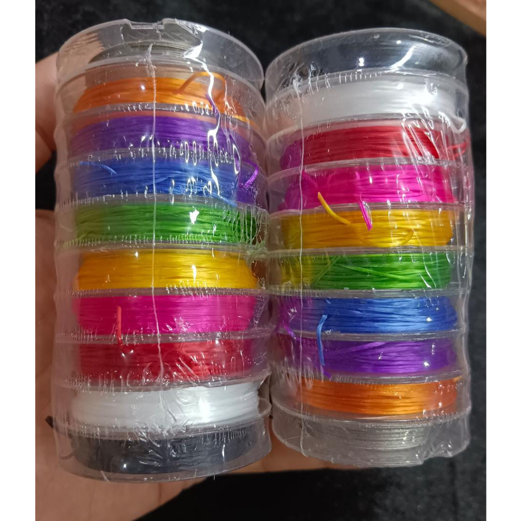 Crystal Elastic String 10 In 1 (9 colour + 1 Lead Wire) 弹力线 9 色 + 1 引线 ...