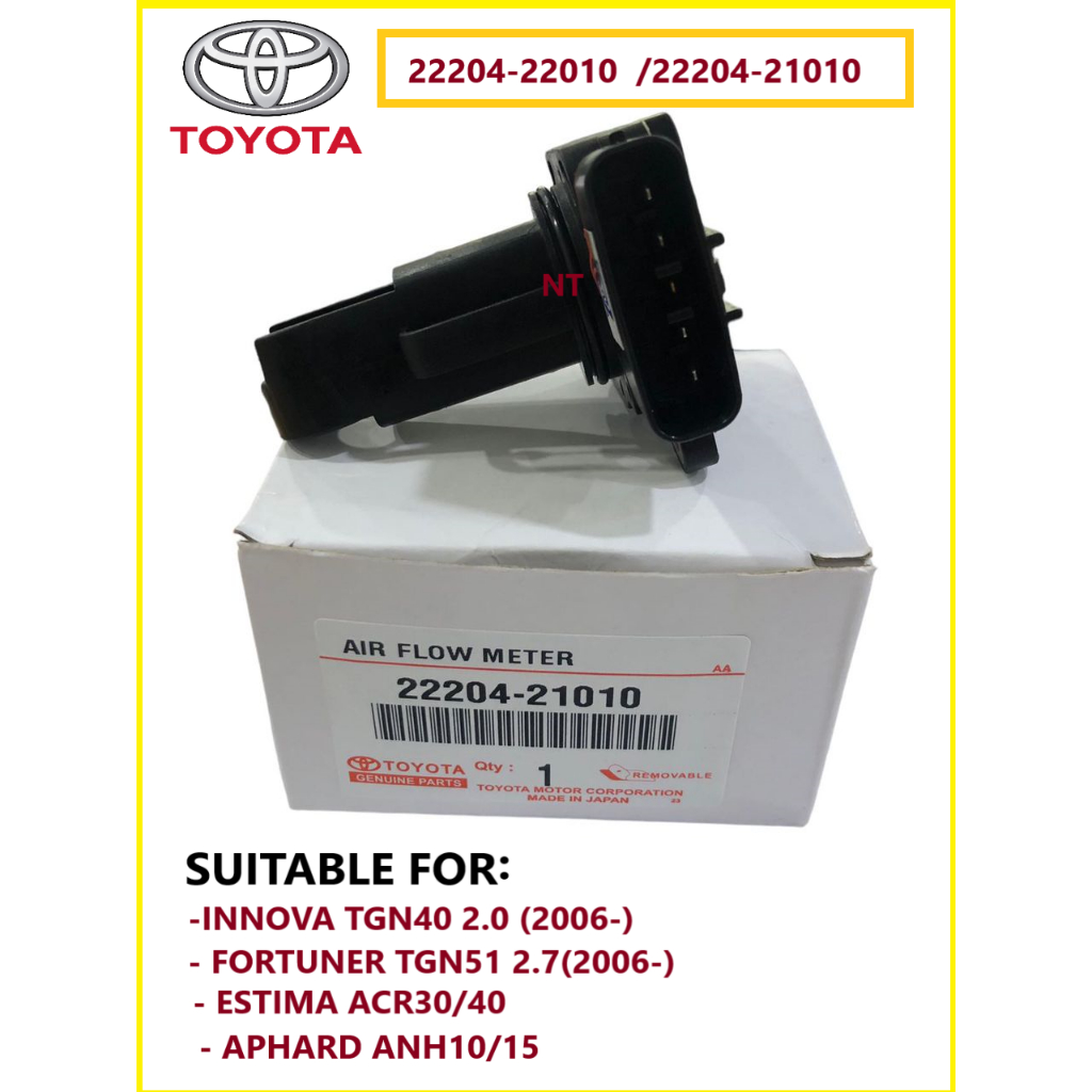 Toyota Camry Acv30 Wish Estima Acr30 Altis Vios NCP92 NCP93 Innova Air Flow Sensor 22204-22010/ ...