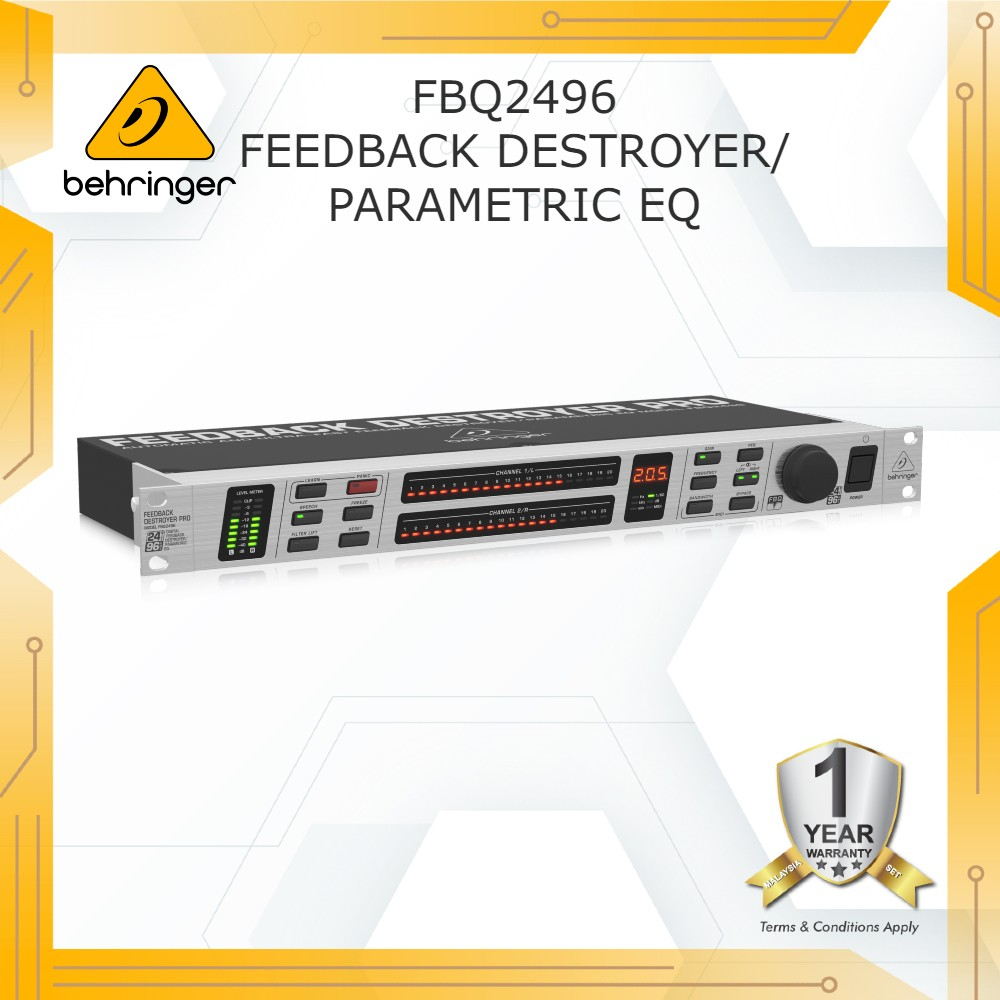 BEHRINGER FEEDBACK DESTROYER PRO FBQ2496 Automatic and Ultra-Fast ...
