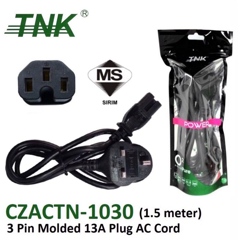 TNK Rice Cooker /Kettle 3 Pin AC Power Cord Cable (Sirim Approved ...