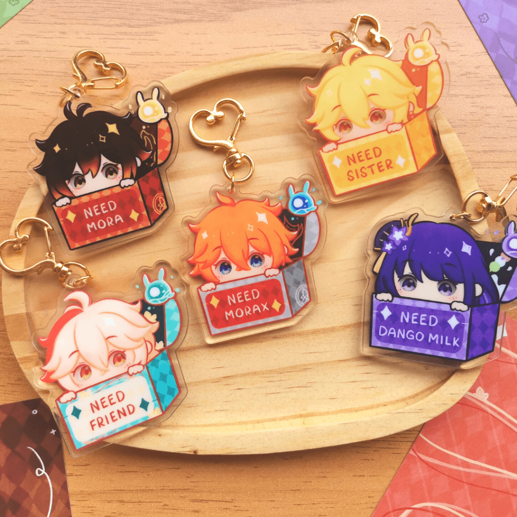 Genshin Impact · Following-eye Keychain Series · Volume 1 · Zhong Li ...