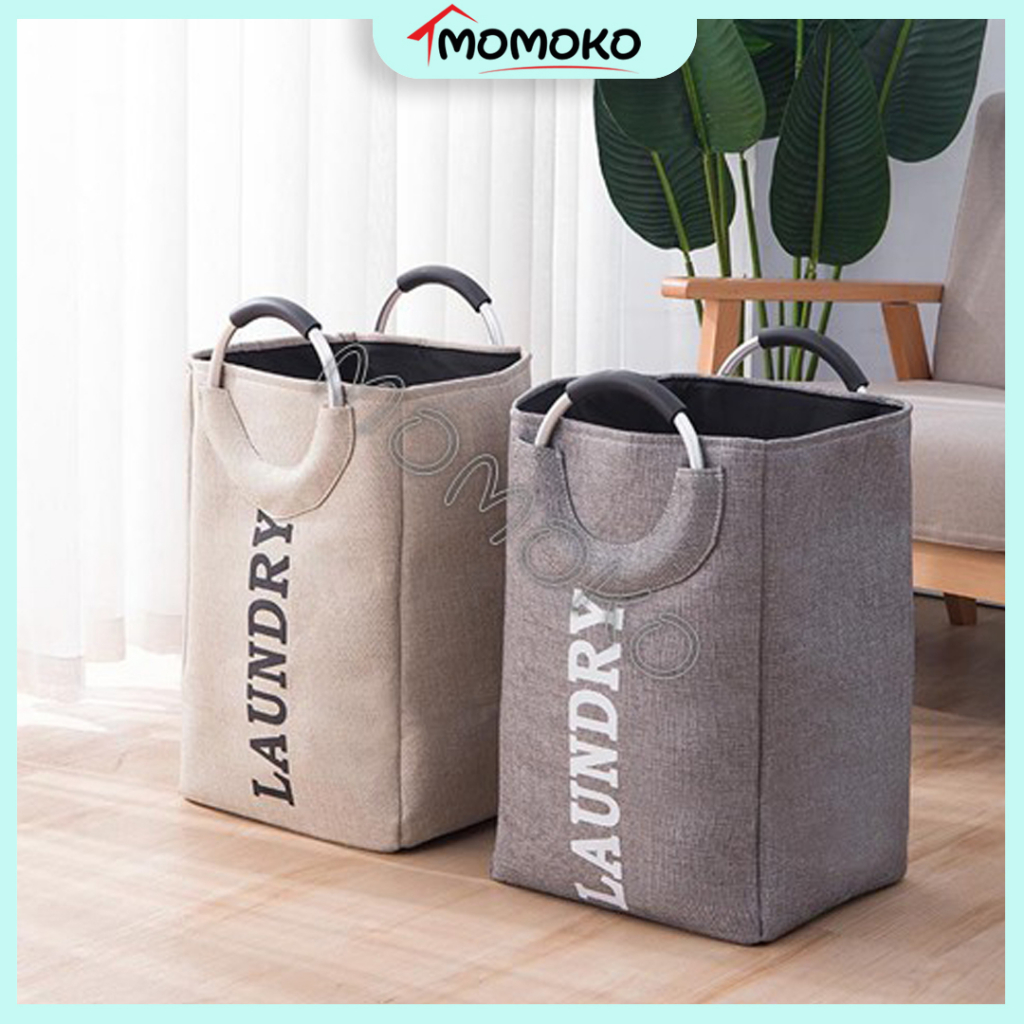 baju bakul waterproof bakset beg laundry basket foldable dirty clothes ...