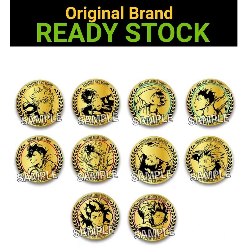 Gold Medal Badge Haikyuu Kenma Kuroo Brooch Hinata Kageyama Bokuto Pin ...