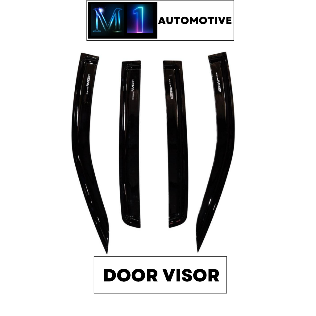 Injection Door Visor Sun Visor For Next-Gen Ford Ranger T9 XL XLT XLT+ ...