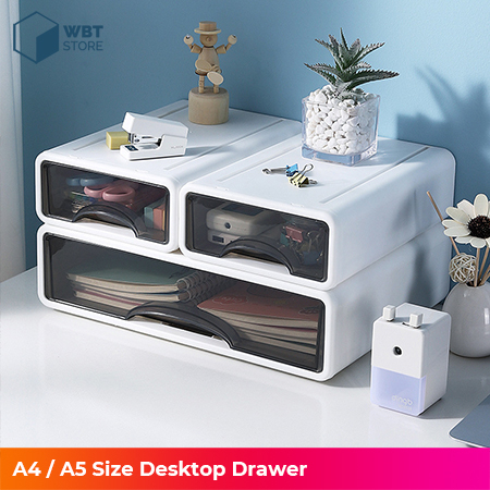 A5 / A4 Size Desk Drawer / Table Organiser / Storage for Desktop ...