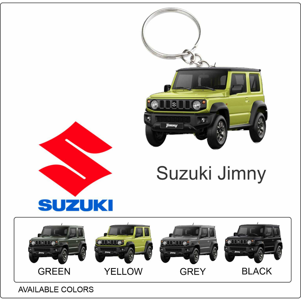 suzuki jimny jeep 4x4 off-road keychain 2d jimmy | Shopee Singapore