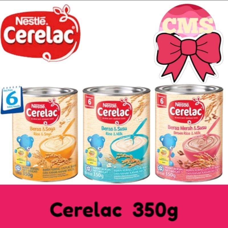 Nestle Cerelac (Rice&Milk/Brown Rice&Milk/Rice&Soya) 350g | Shopee ...