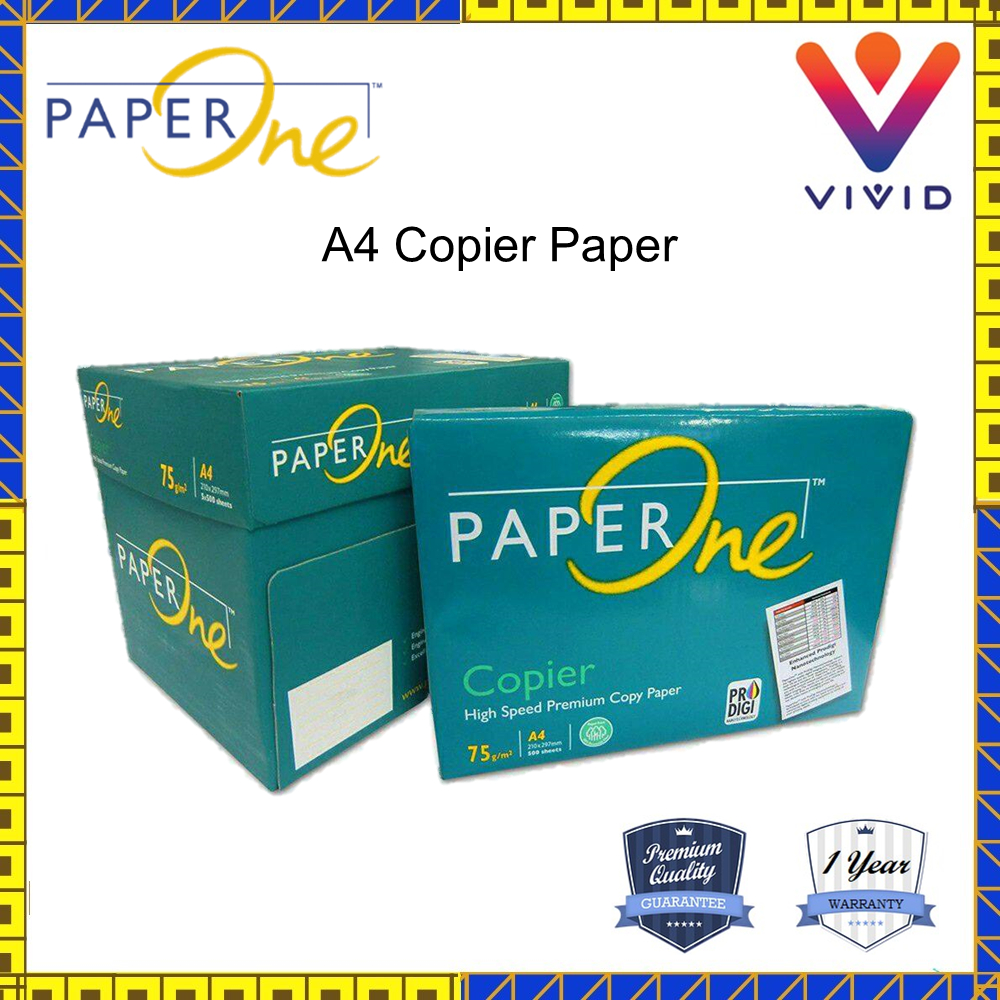 Paper One A4 Copier Paper 75gsm 500's | Shopee Singapore