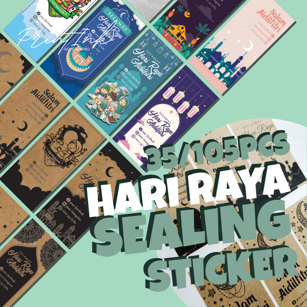 Hari Raya Sealing sticker for packaging | Shopee Singapore