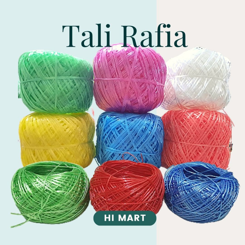 Hi Mart - 12rolls Tali Rafia Raffia Rope Medium String Tali Plastik ...