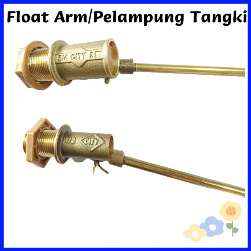 1/2” 3/4" City Float Arm Pelampung Tangki Air Float Valve | Shopee ...