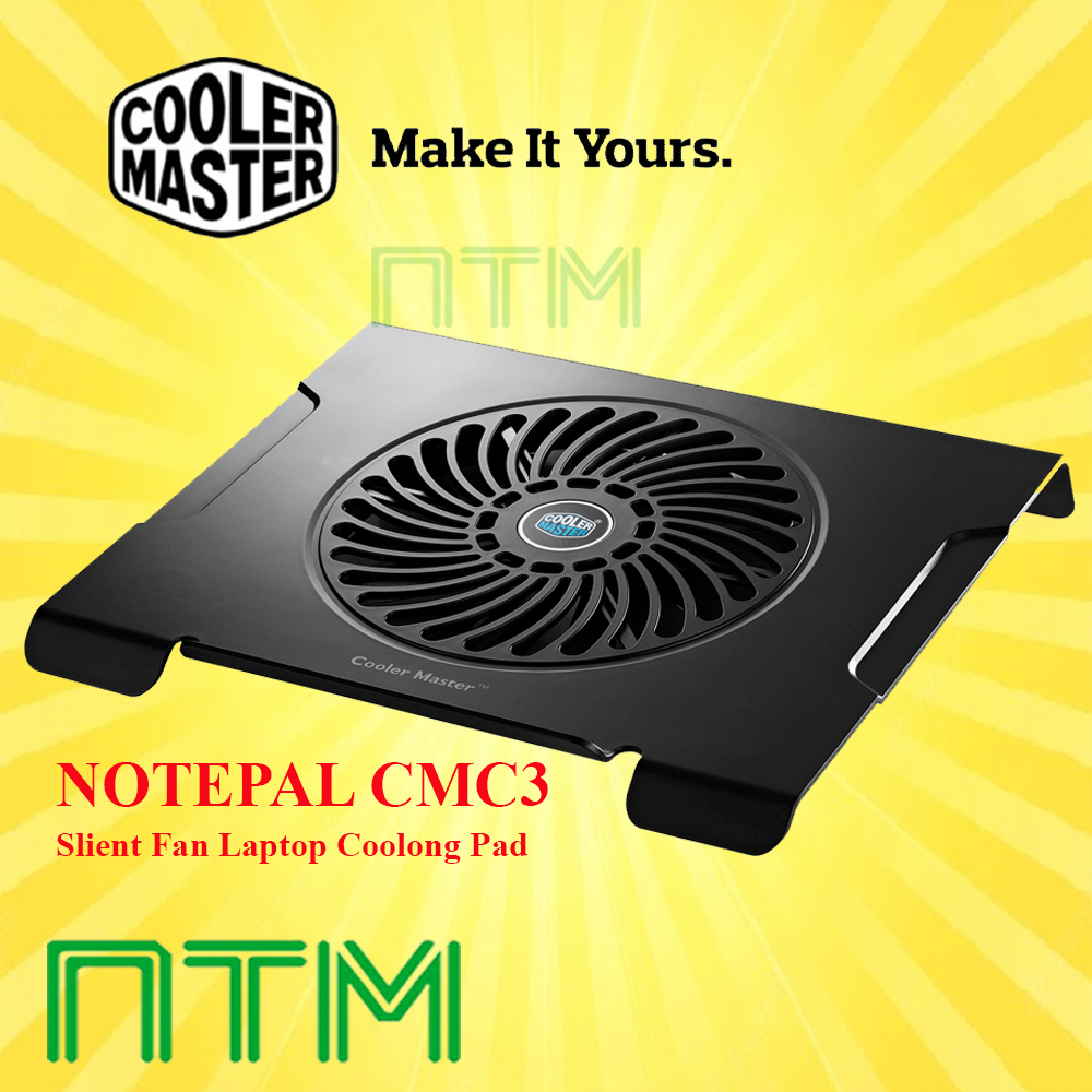 Cooler Master NotePal CMC3 Silent 200mm Fan Laptop Cooling Pad Laptop ...