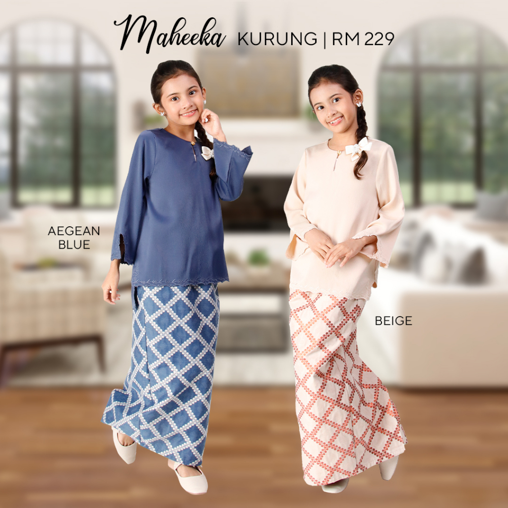 KIDS Maheeka Baju Kurung Kanak-kanak Jasmina | Shopee Singapore