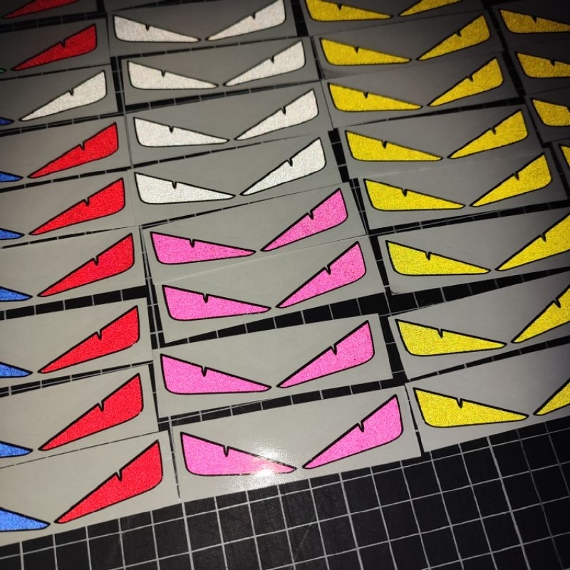 Sticker Mata Kuning Pantul Cahaya | Shopee Singapore