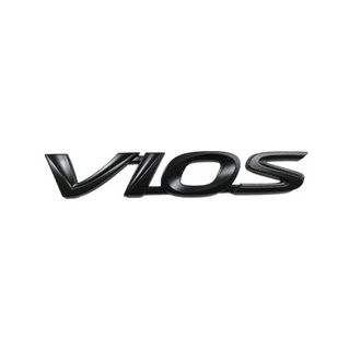TOYOTA VIOS EMBLEM REAR WORD LOGO MATT BLACK | Shopee Singapore