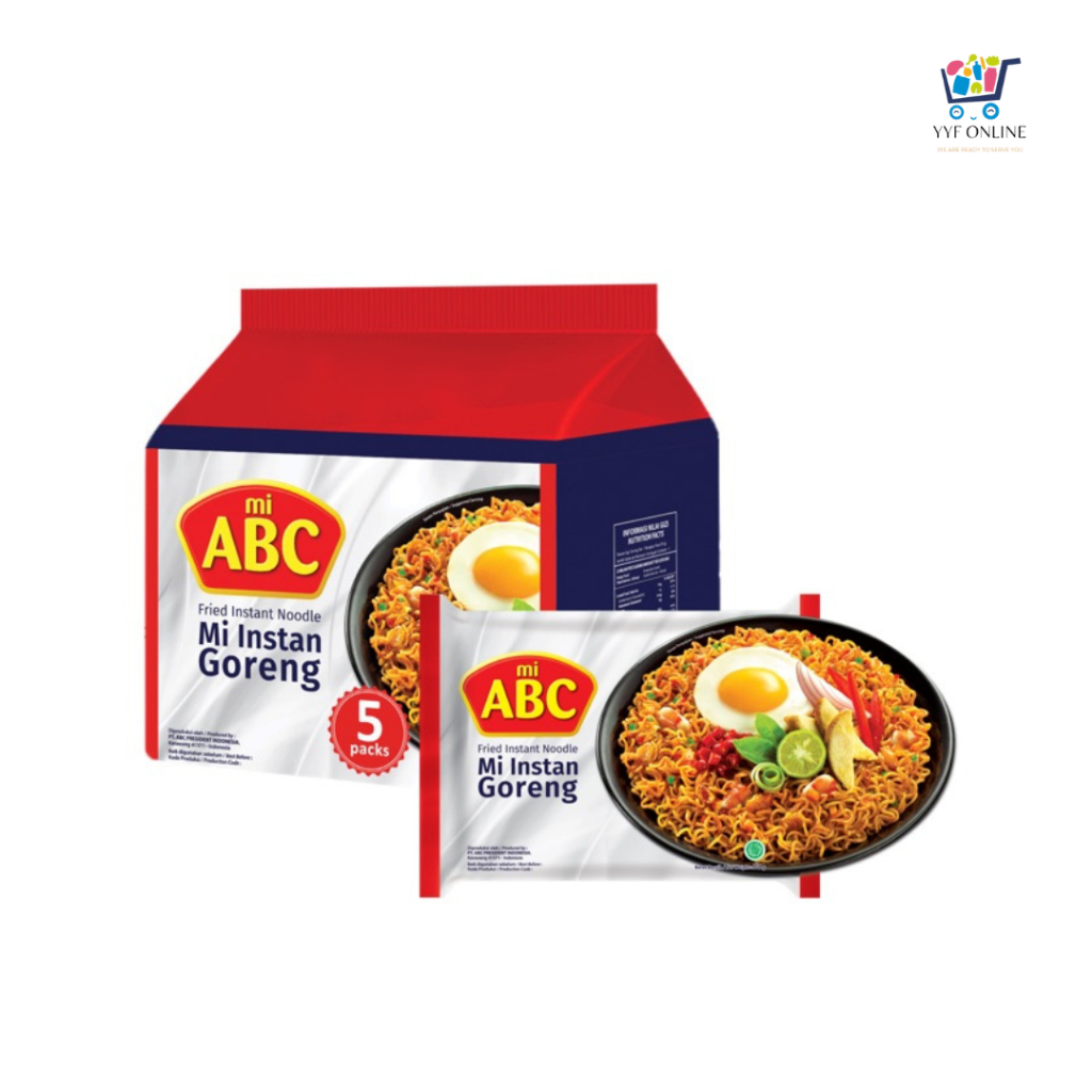 Mi ABC Fried Instant Noodle Mi Instan Goreng Pancit Canton (5packs ...