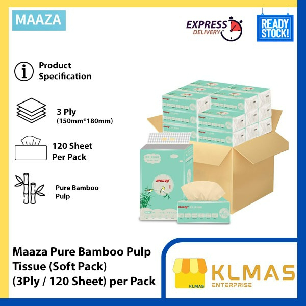 Soft Facial Tissue Paper Big Pack Tissue - Bamboo Tissue 竹浆抽纸纸巾 ...