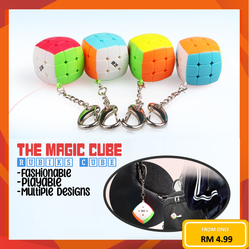 QiYi Mini Fashionable Decorative Key Accessories Keychain Magic Cube ...