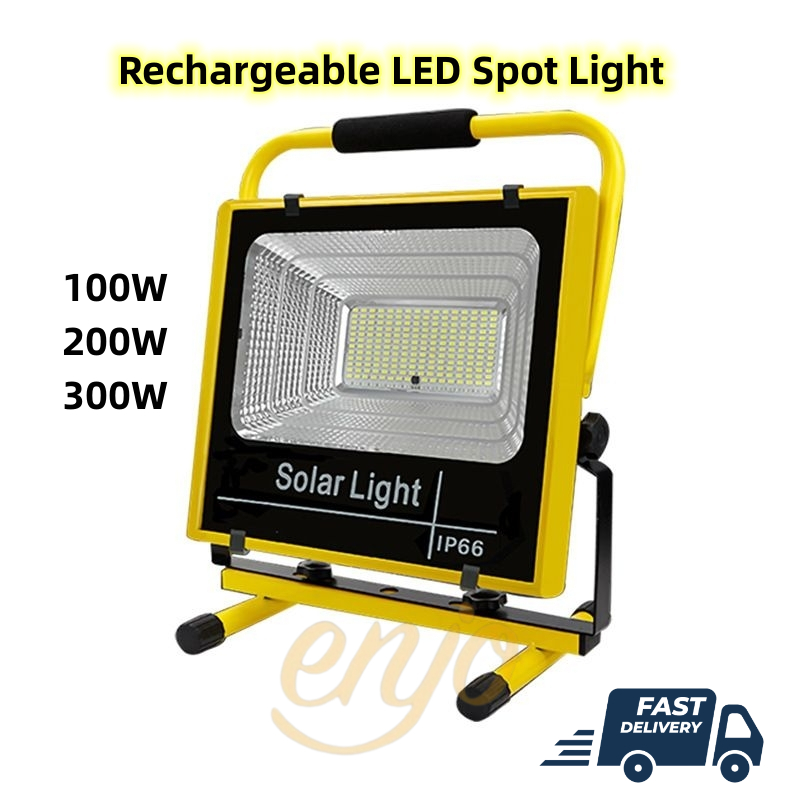 LED Portable Rechargeable Outdoor Light 100w 200w 300w Flood Light ...