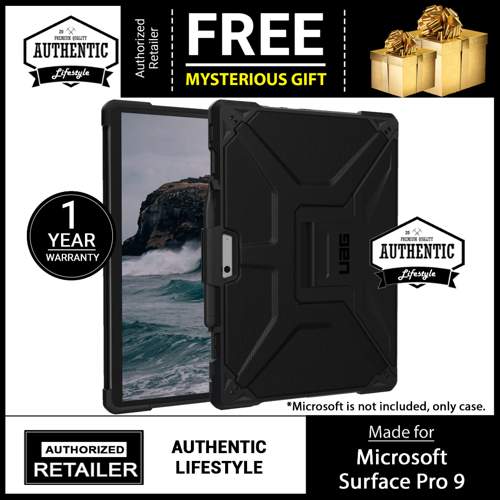 UAG Metropolis for Microsoft Surface Pro 11 / 10 / 9 - Black (Barcode ...