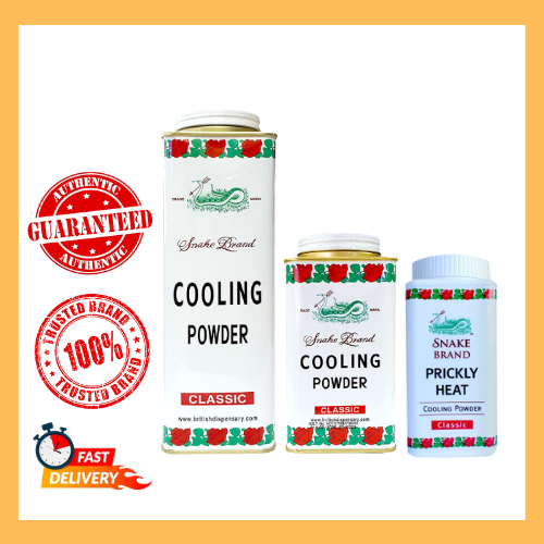 SNAKE BRAND PRICKLY HEAT COOLING POWDER CLASSIC 300g/150g/50g | Shopee ...