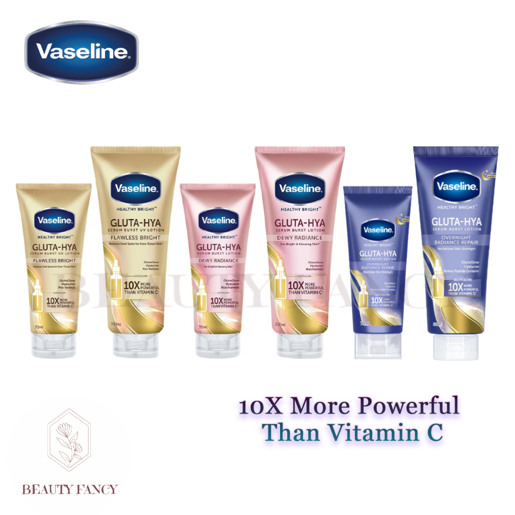 Vaseline Gluta-Hya Smoothing Perfector Pro-Age Restore Flawless Bright ...