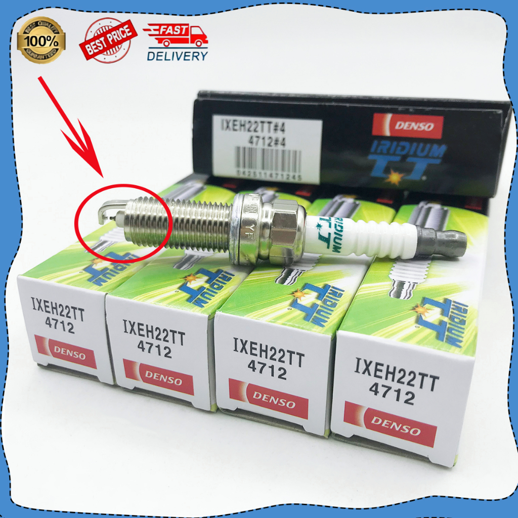 DENSO Iridium IXEH22TT Spark Plug For Proton /Persona/Toyota/ Nissan ...