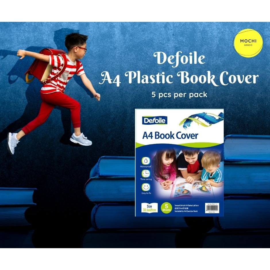 Defoile A4 Book Plastic Book Cover (Non Adhesive ) | Shopee Singapore