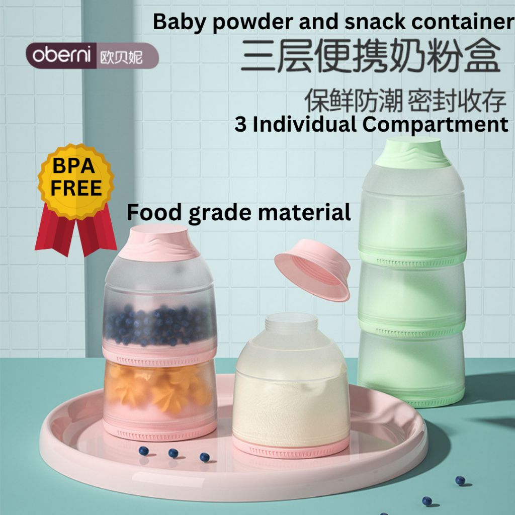 Oberni Food Grade 3 Individual Layer Travel Portable Milk Powder ...