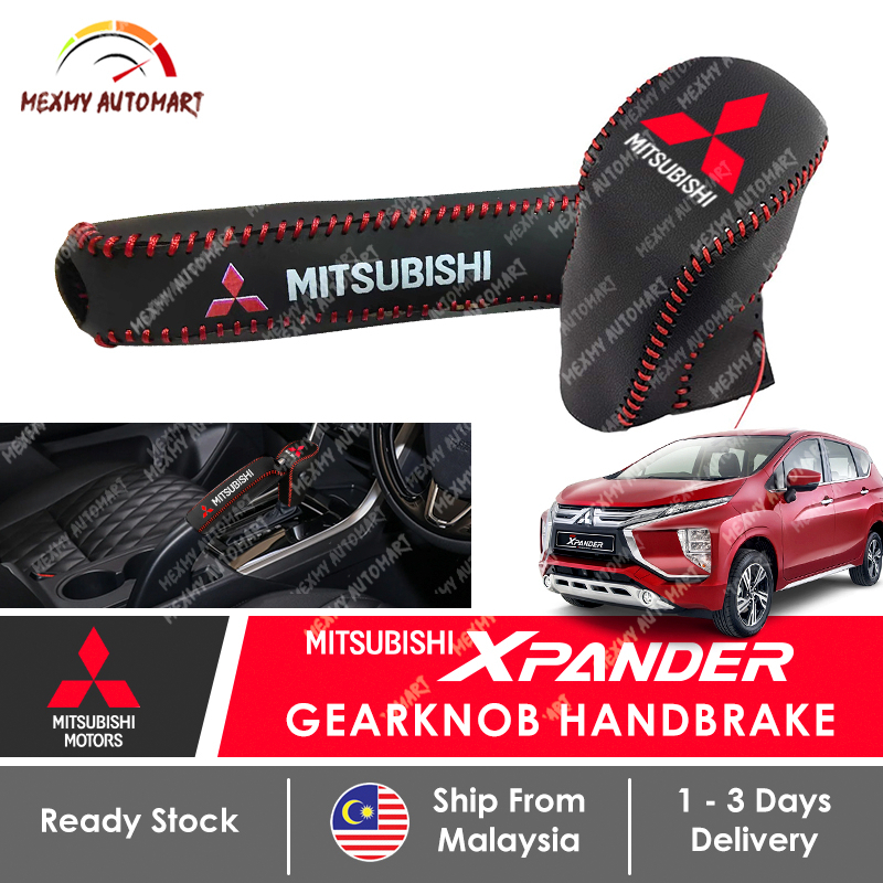 [100% FIT] MITSUBISHI XPANDER Leather Gear Knob Handbrake Cover ...