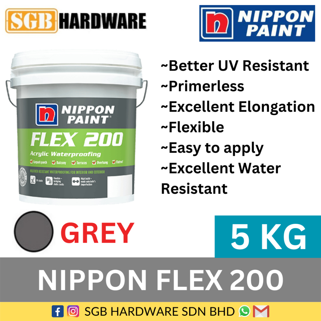 PENTENS T-200 5KG Waterproofing Coating / GRIN 200H 5KG / NIPPON FLEX ...