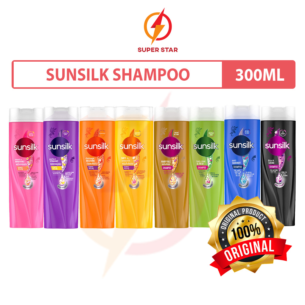 Sunsilk Shampoo 300ml (Smooth Manageable/Soft Smooth/Anti Dandruff/Hair ...