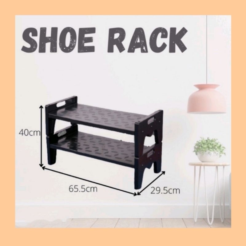 HICOOK Felton 2 Tier 3 Tier Rak Kasut Plastic Shoe Rack /hoe Storage ...