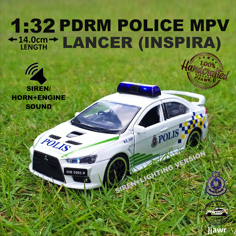 POLIS INSPIRA: 1:32 Mitsubishi Lancer Inspira PDRM Polis Diraja Police ...