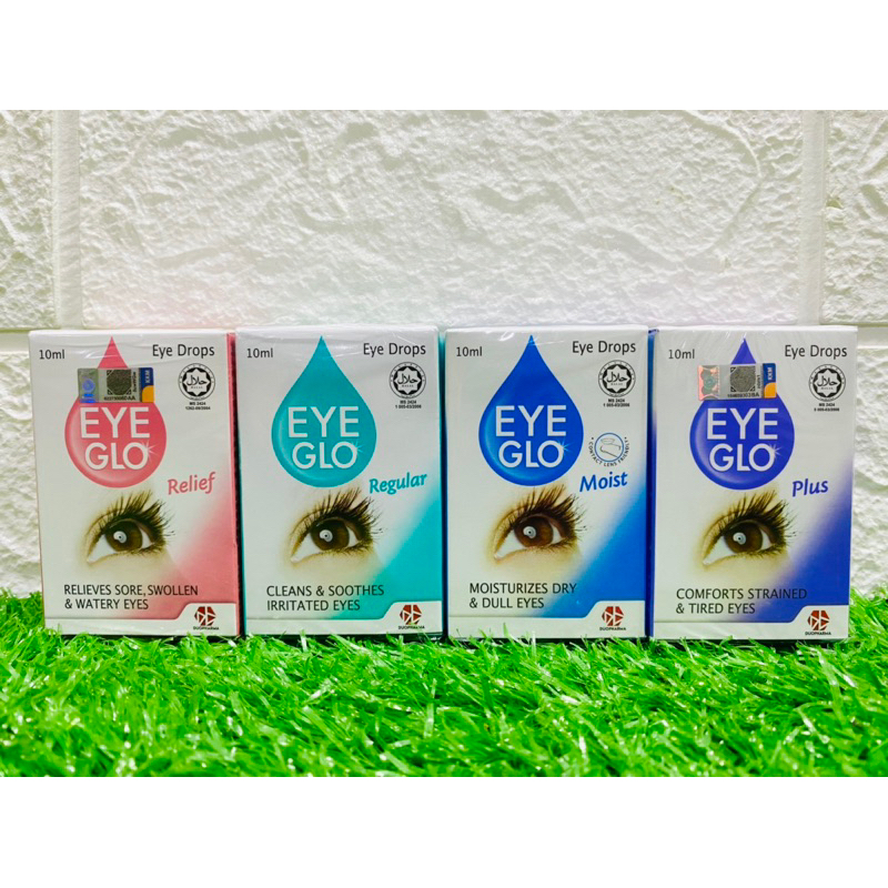 EYE GLO EYE DROPS [10ML] [REGULAR/RELIEF/MOIST/PLUS] | Shopee Singapore
