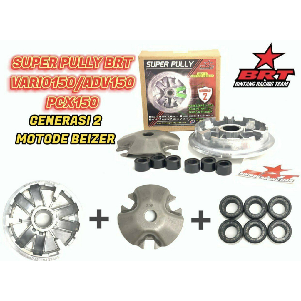 PCX150 / ADV150 / VARIO150 BRT RACING SUPER CVT PULLEY KIT & PULLEY SET ...
