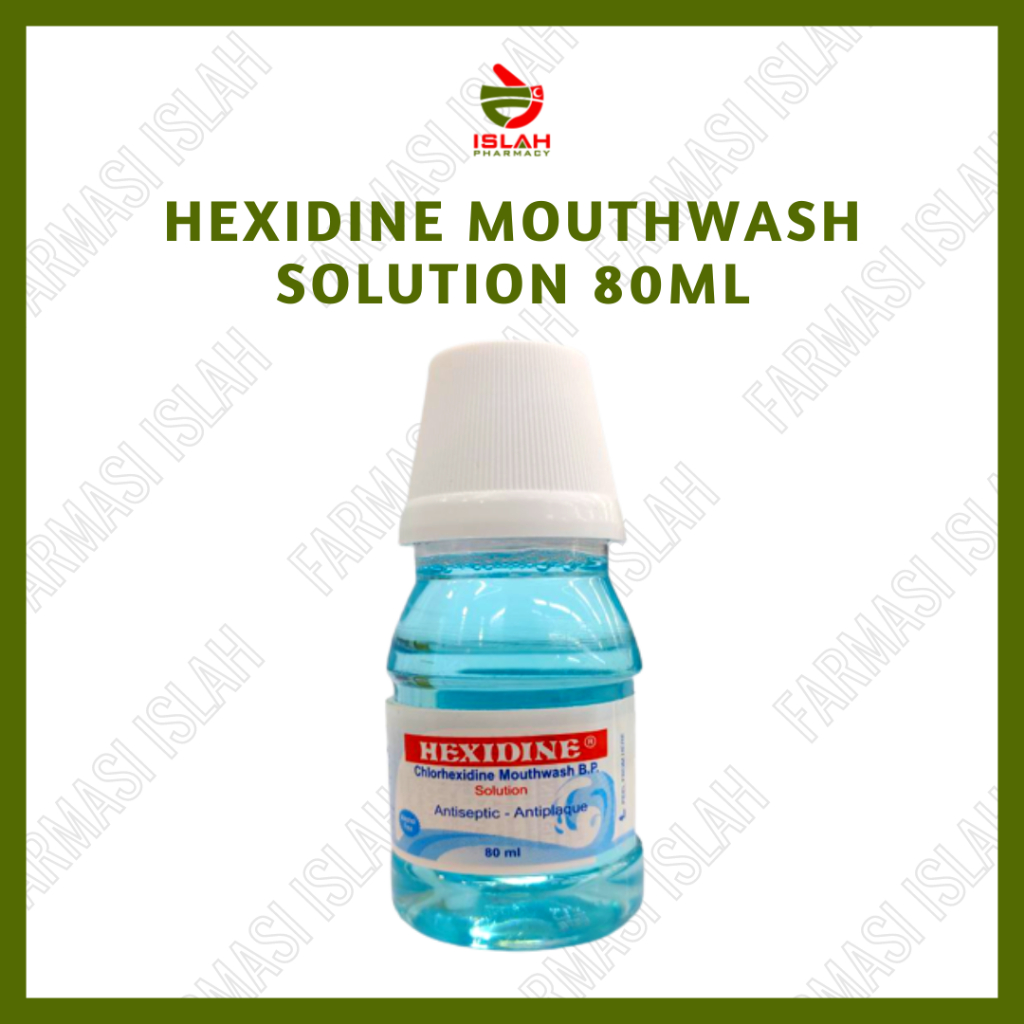 HEXIDINE CHLORHEXIDINE GLUCONATE MOUTHWASH 80ML | Shopee Singapore