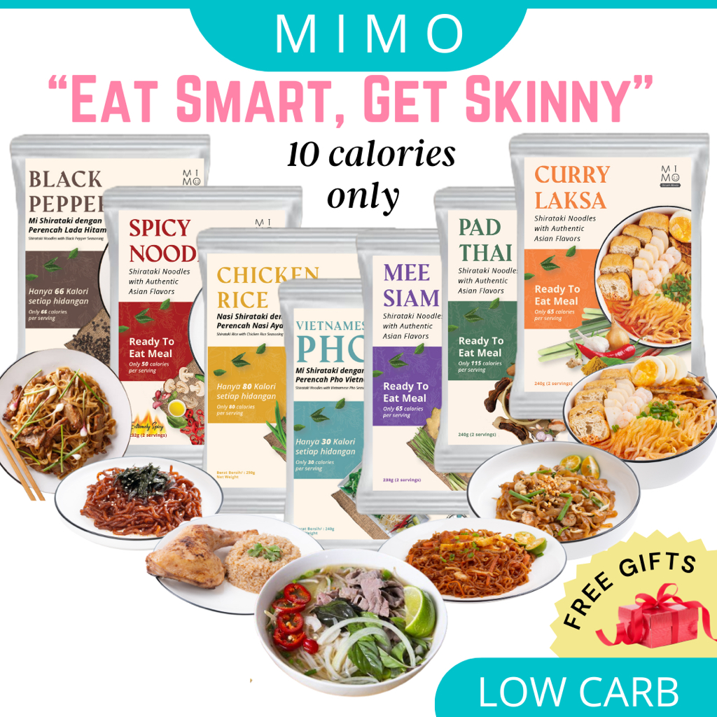 MIMO Konjac Rice Konjac Noodle Shirataki Rice Noodle Konjac Kurus slim ...
