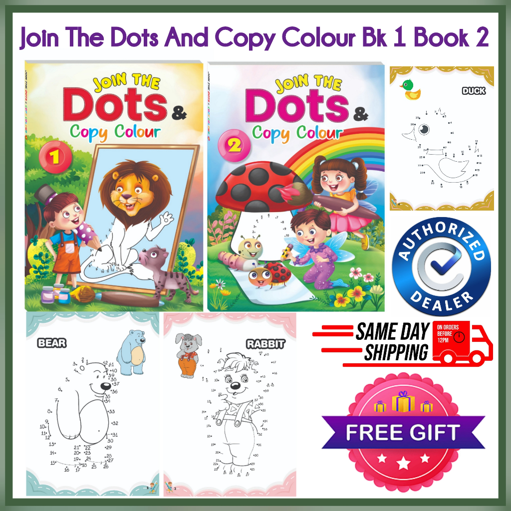 Join The Dots Book | Colouring Book | Dot to Dot | Preschool | Kids ...