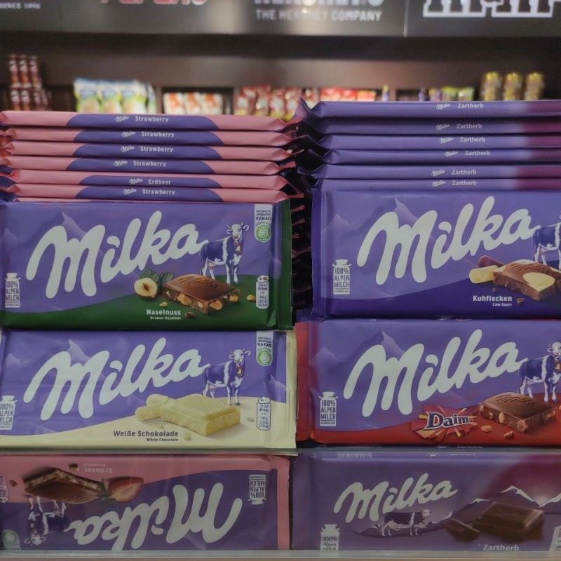 MILKA Chocolate Bar 100g (NETHERLAND)-All Flavour | Shopee Singapore