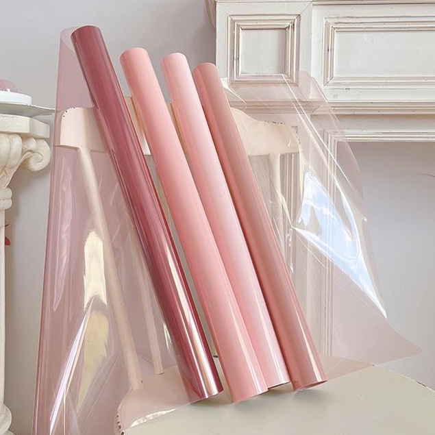 Crystal Jelly Wrapping Paper Colorful Transparent Paper Waterproof OPP ...