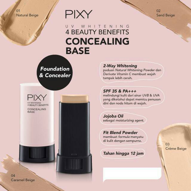 PIXY Whitening Concealing Base 4 Beauty Benefits ( UV Whitening ...