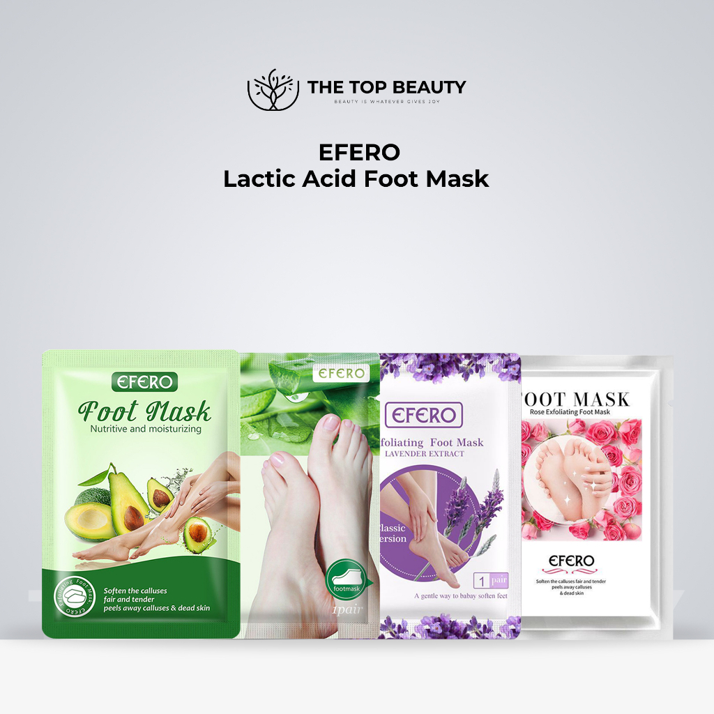 Efero Exfoliating Foot Mask Dead Skin Feet Mask Pedicure 1Pcs (Lavender ...
