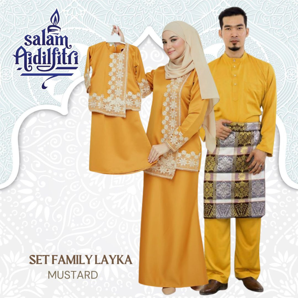 NEW ARRIVAL !! SET FAMILY LAYKA KURUNG MODEN LACE SEDONDON IBU ANAK ...