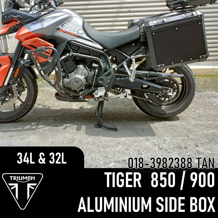 ALUMINIUM BOX SIDE BOX SIDE PANNIER Aluminium Side Box for Triumph ...