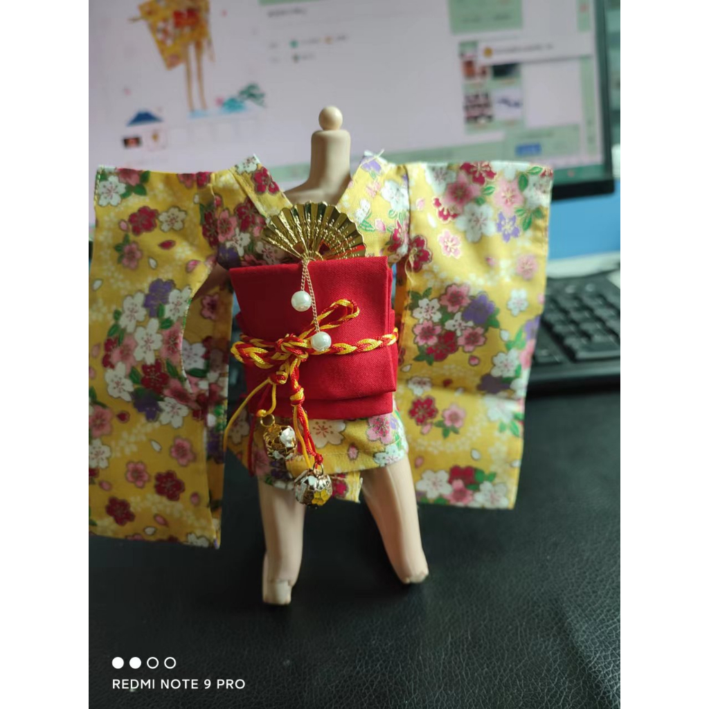 Miniature 1/6 Scale Japanese Female Bathing Wafuku Suit Geisha Set 12 ...