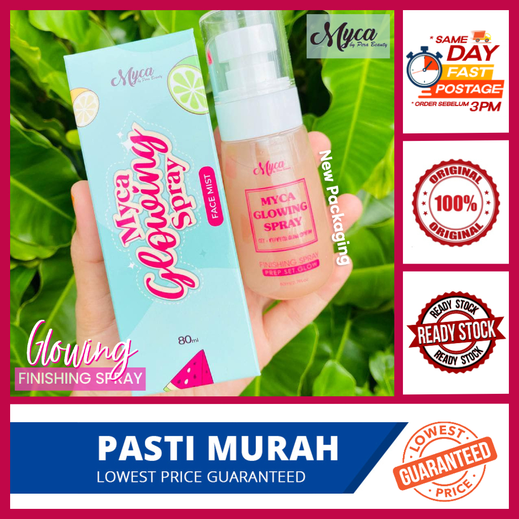 Myca Glowing Spray / Myca Beauty Glow Setting Finishing Facemist Face Mist Makeup Setter Mica ...