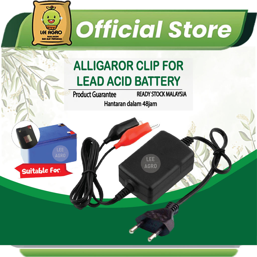 Charger Lead Acid Battery Charger/W Alligator Clip For Lead Acid ...