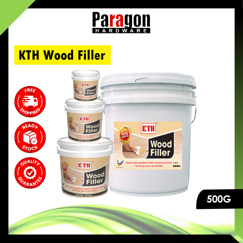 KTH WOOD FILLER 500G Tile Filler Putty Filler Kayu Wainscoting Kayu ...